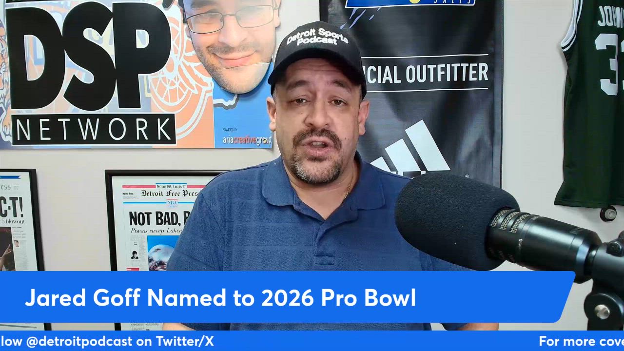 Detroit Lions QB Jared Goff named to 2026 Pro Bowl