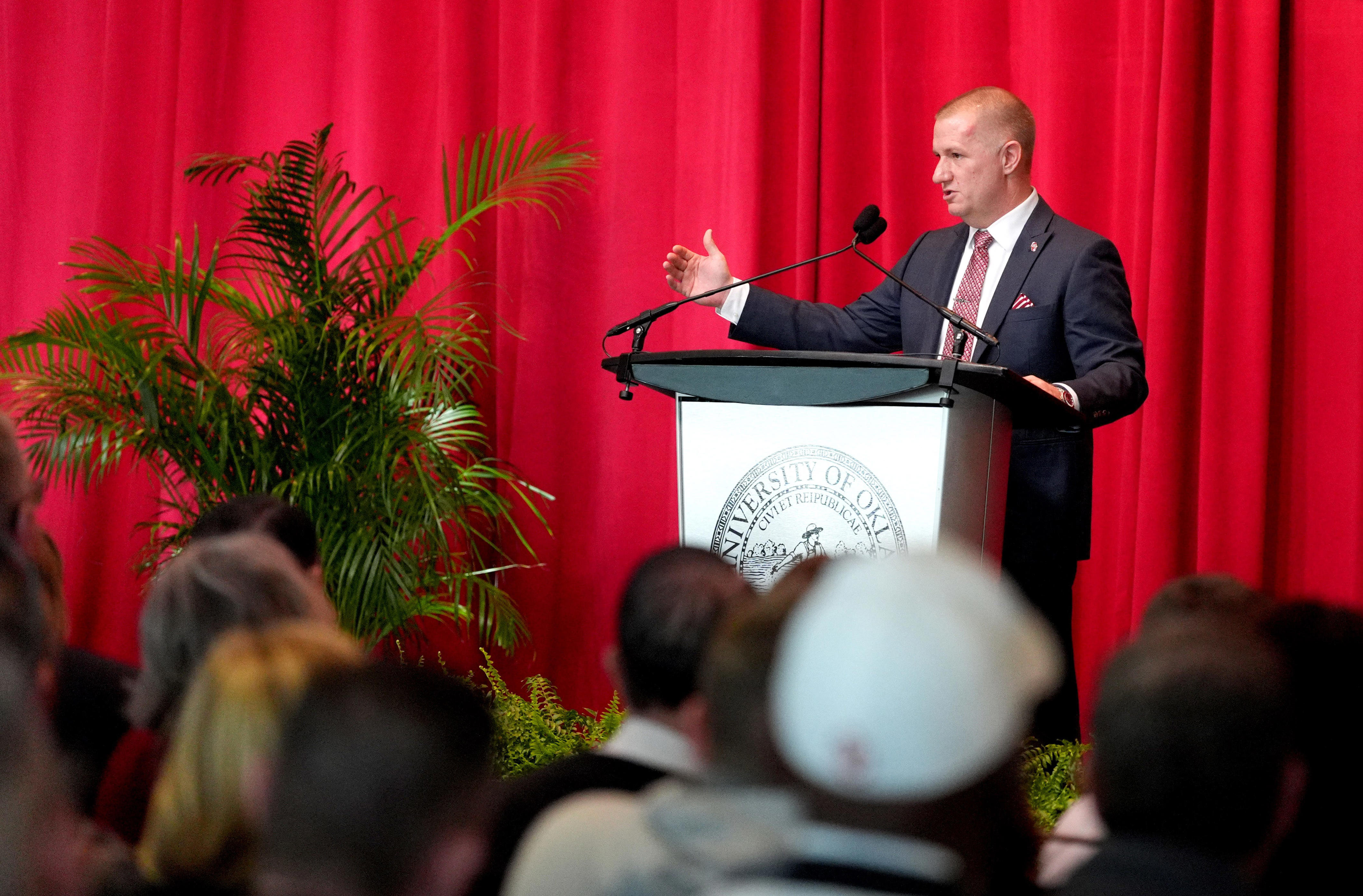 'Not here to play small' - OU formally introduces new AD Roger Denny