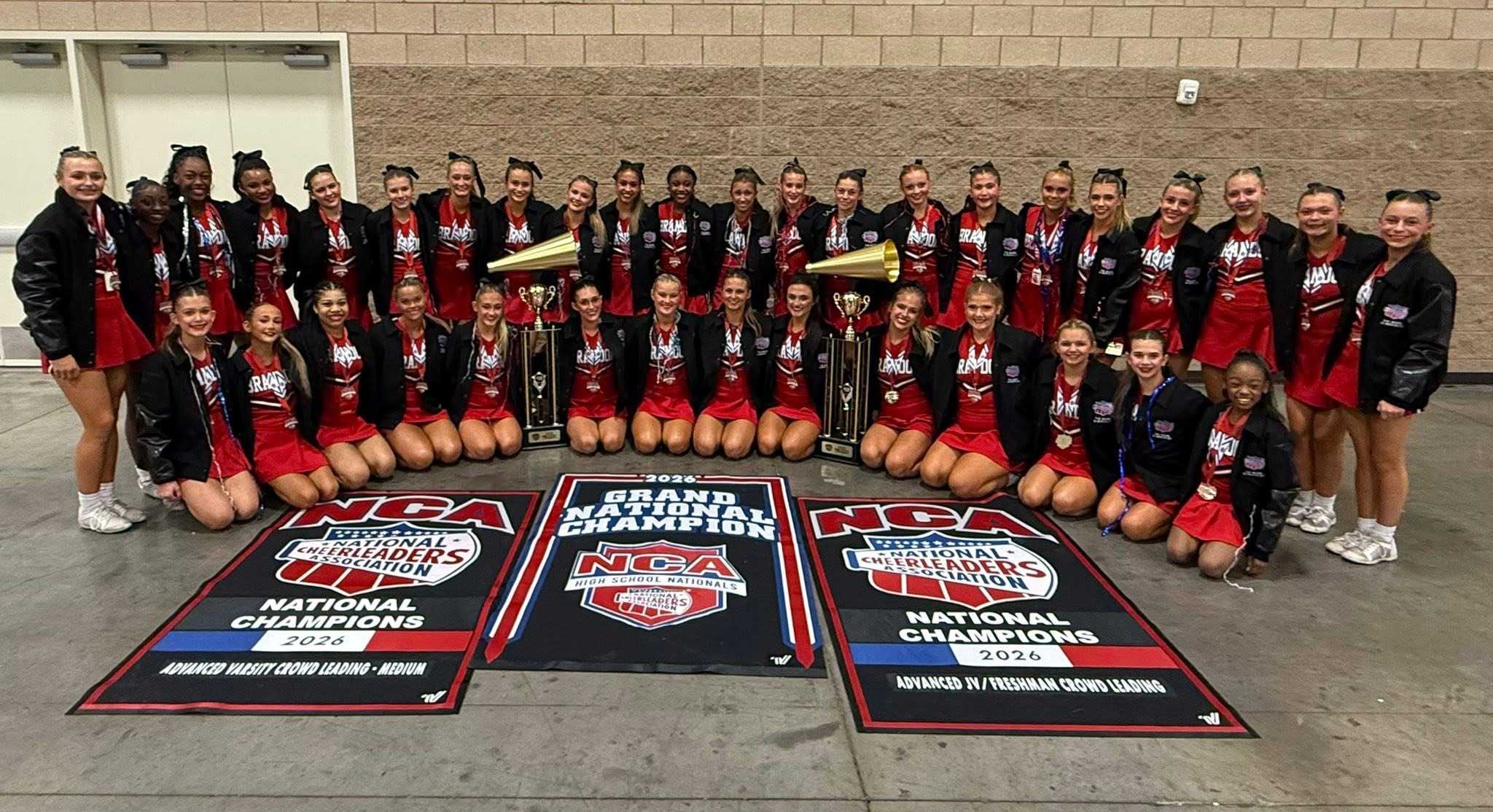 Brandon High School cheerleaders overcome odds, winter storm to win it all