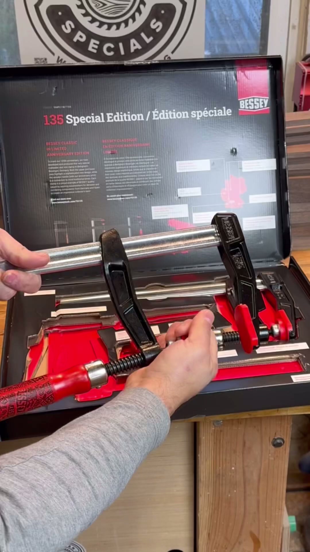 Bessey clamps for the 135th anniversary #clamps #workshop #woodworking