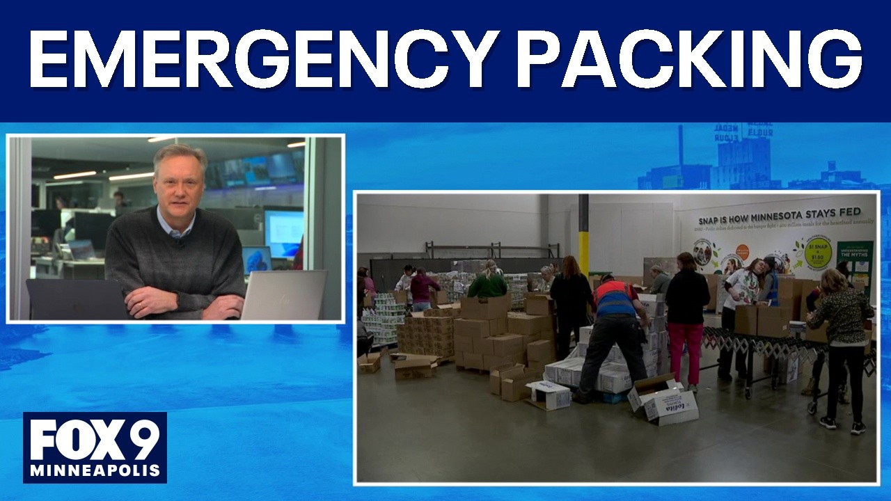 Hunger-relief organizations packing emergency food