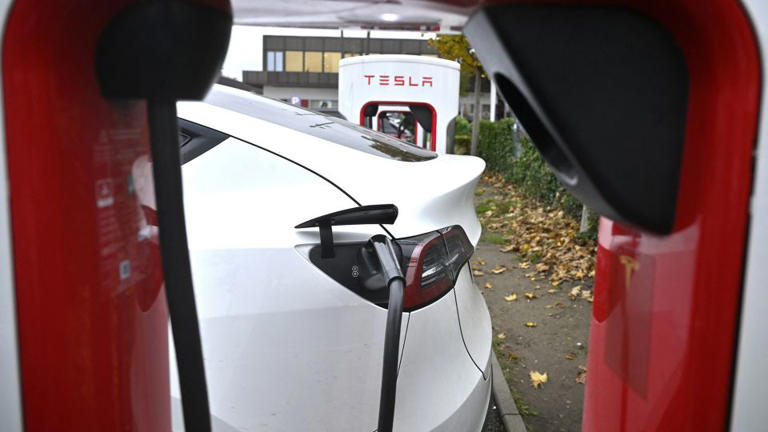 Tesla’s revenue and profit tumble to cap off rough 2025