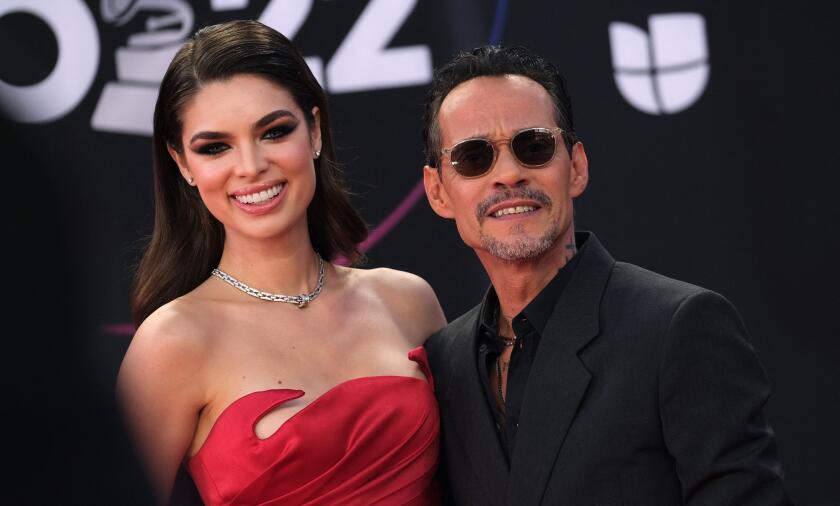 Marc Anthony and Nadia Ferreira toast three years of marriage with some ...