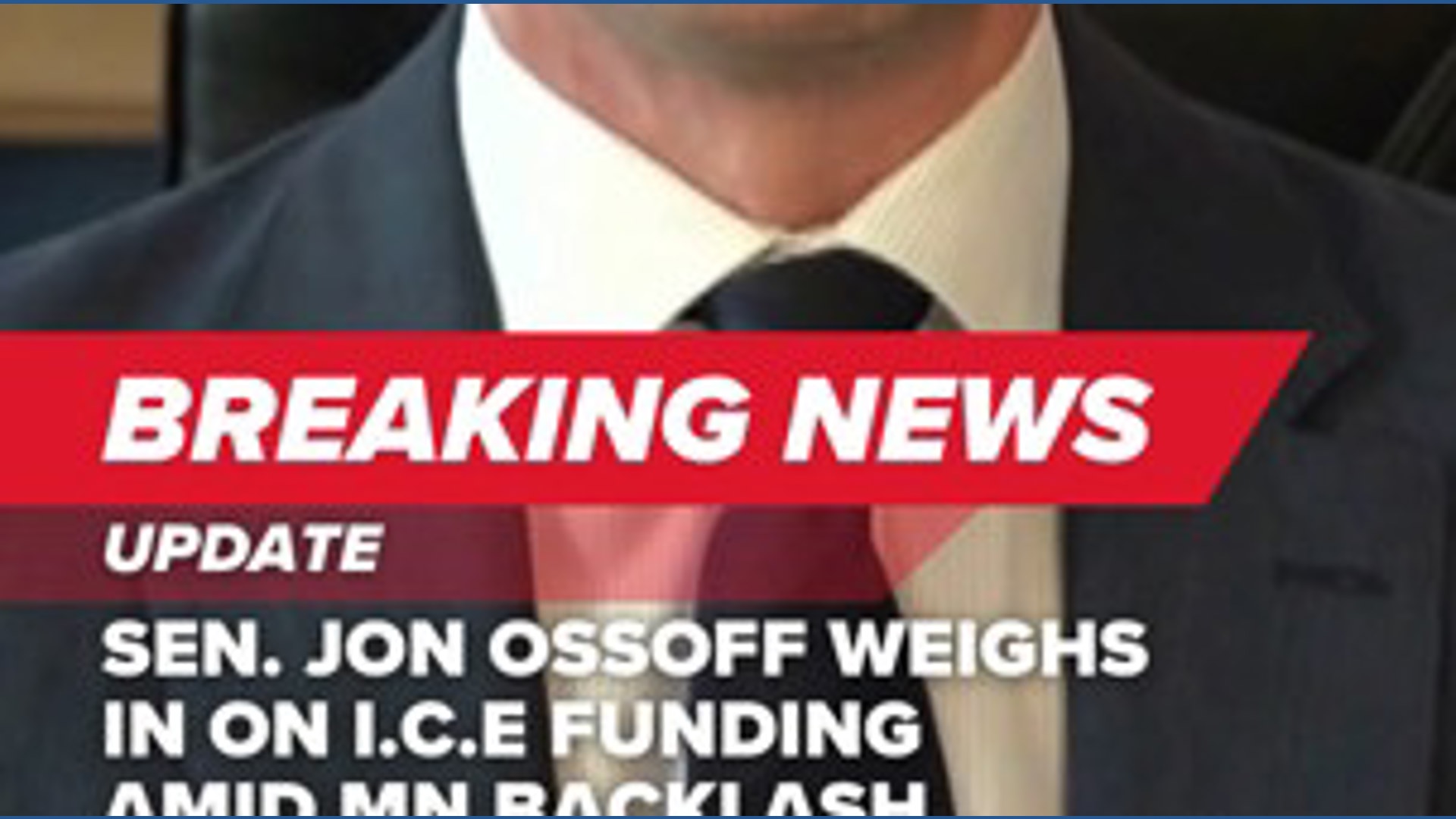 Sen. Jon Ossoff weighs in on ICE funding amid backlash over shooting of ...