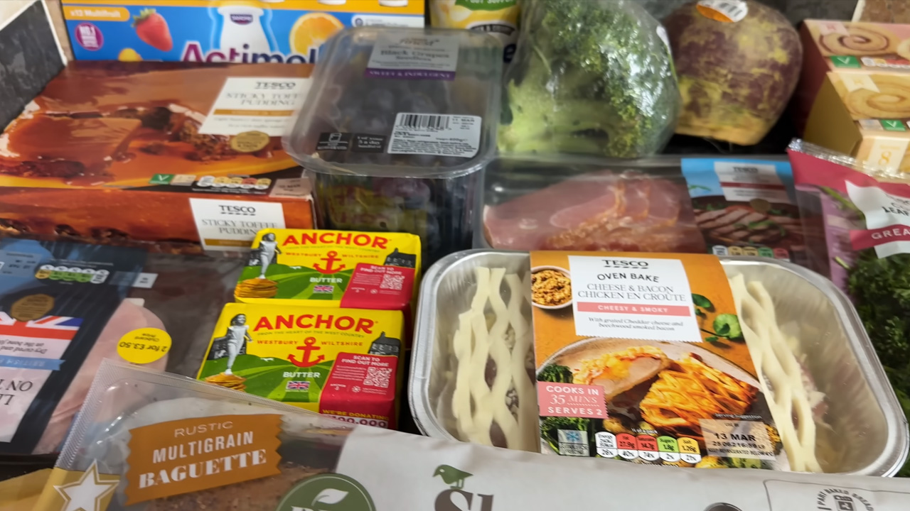 Weekend grocery haul from a UK supermarket