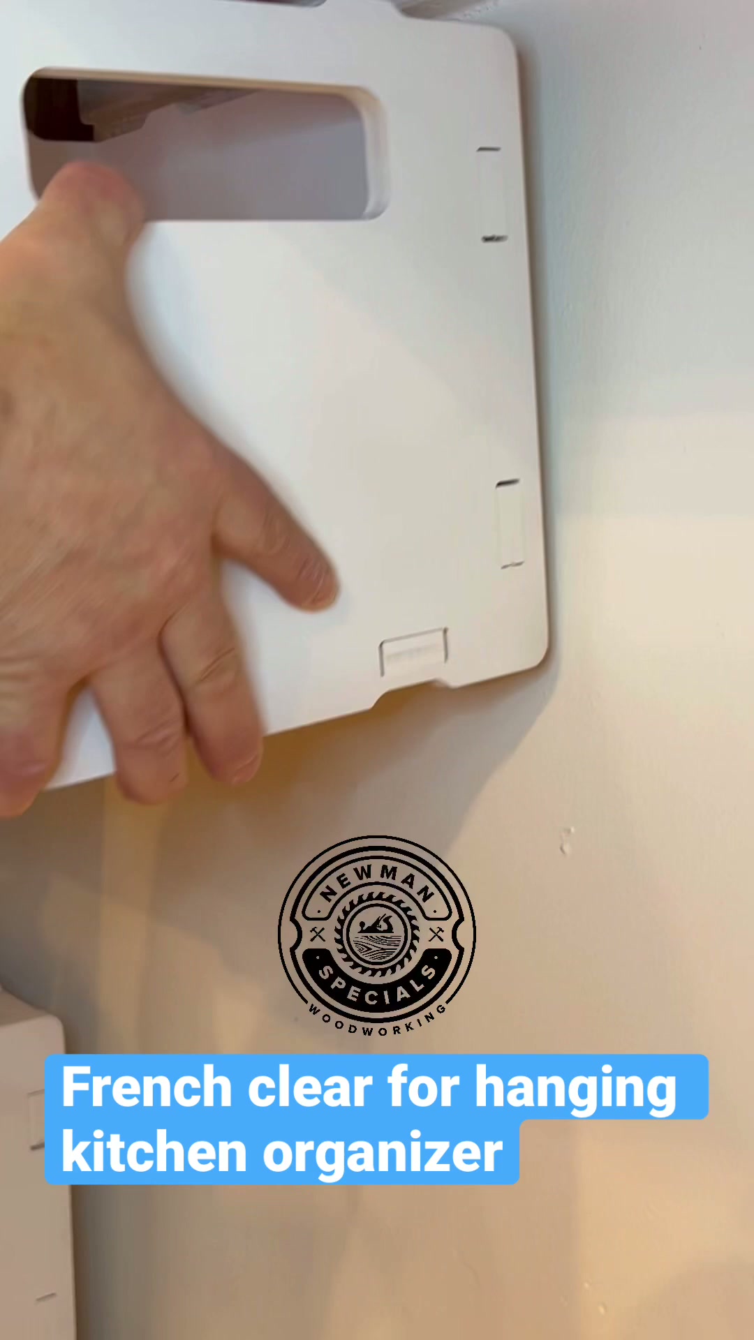 French cleat for hanging kitchen organizer #frenchcleat #kitchendesign ...