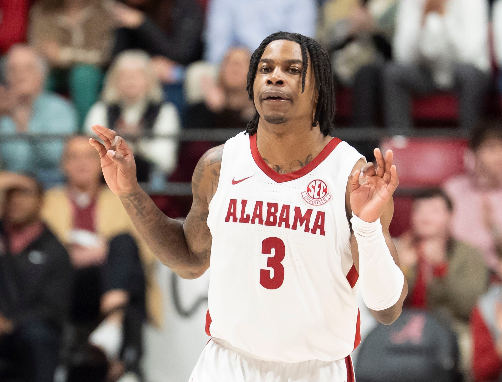 What Nate Oats said about Latrell Wrightsell's career game vs Missouri