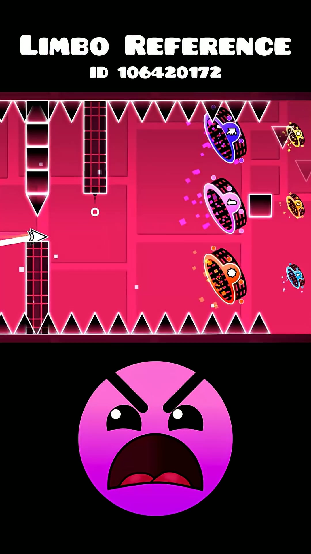 Limbo reference is insane #geometrydash #shorts #gd