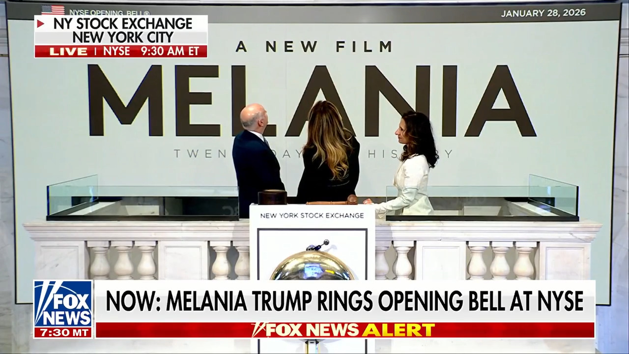 First lady Melania Trump celebrates documentary release at NYSE