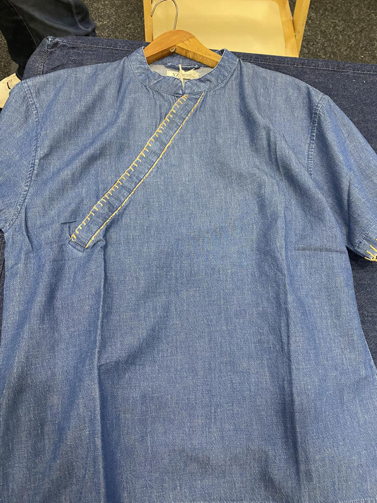 Mills and manufacturers go beyond the basic blue jean to capture trends ...