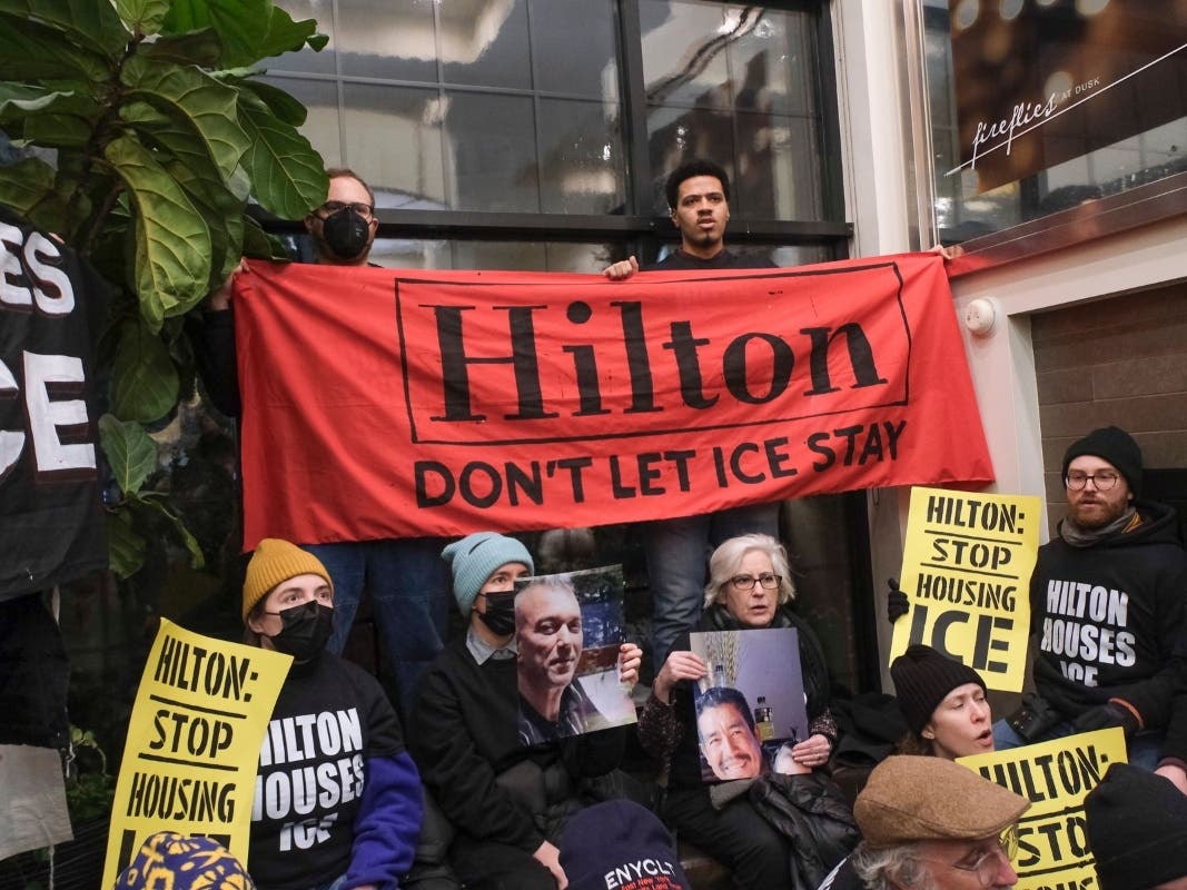 Nearly 70 people arrested after anti-ICE protest inside NYC hotel