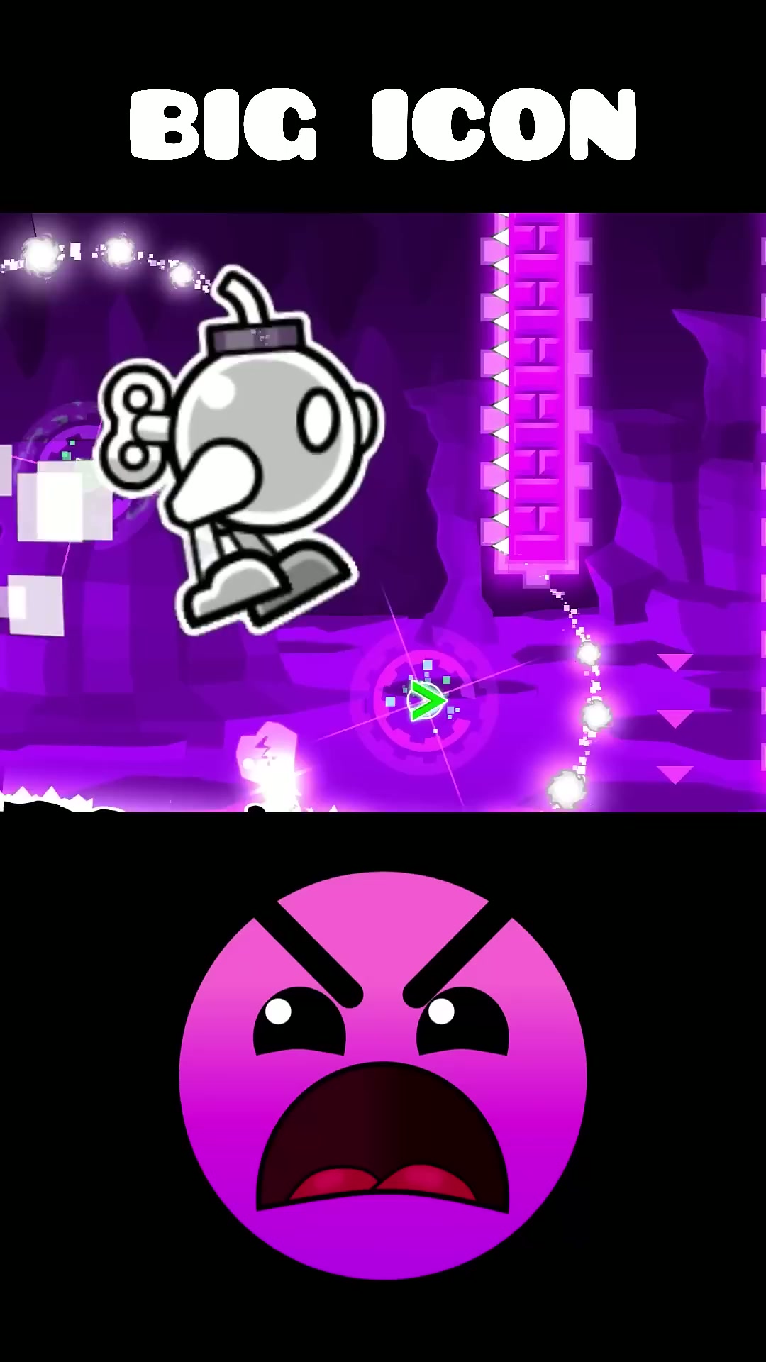 Big Icon breaks Geometry Dash levels #geometrydash #gd