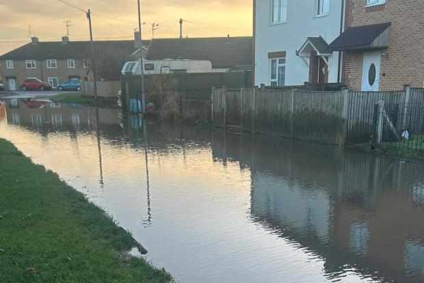 Swindon street left underwater as emergency supplies delivered
