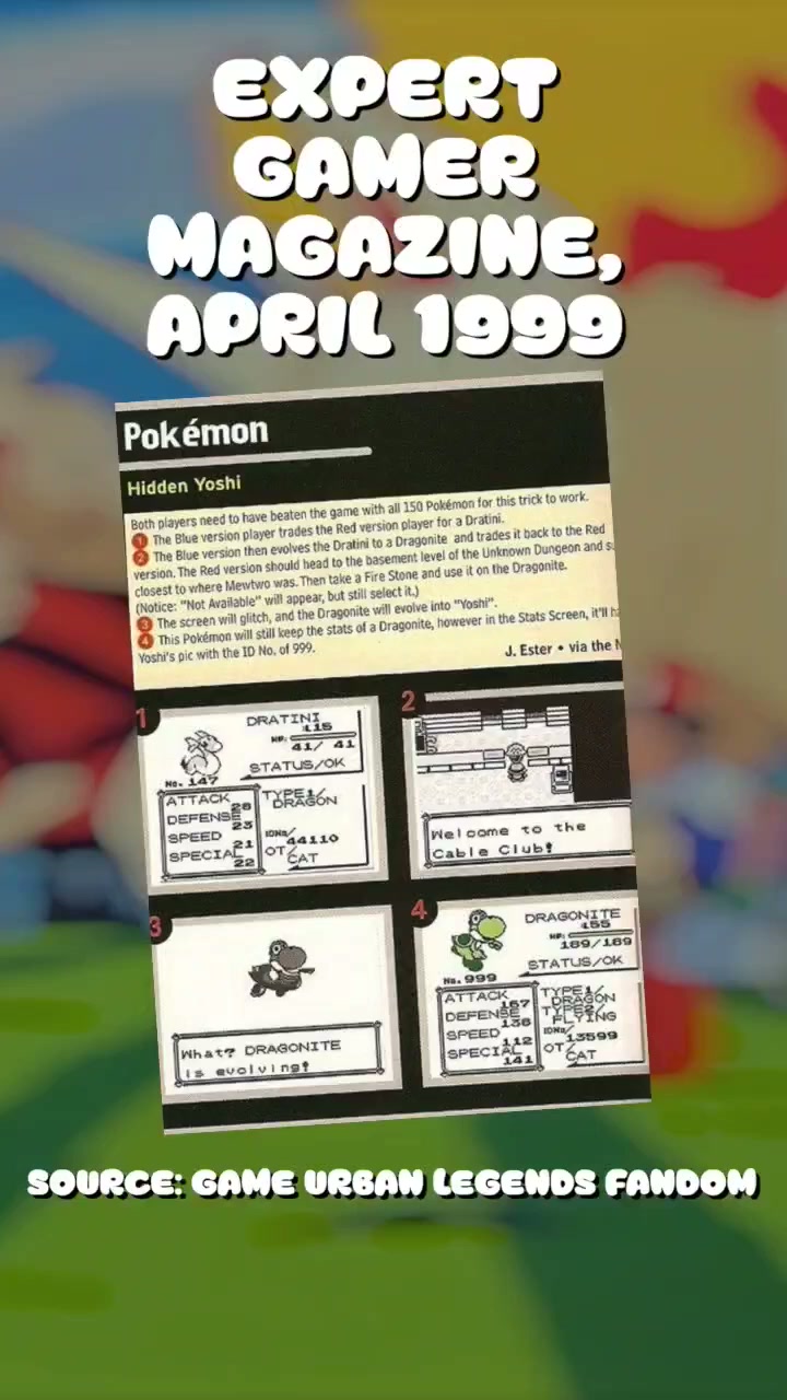 Was Yoshi in Pokemon? #shorts #pokemon #mario