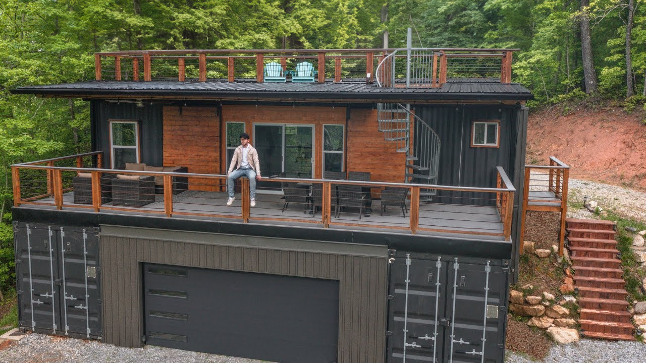 Exploring a 3-story container home