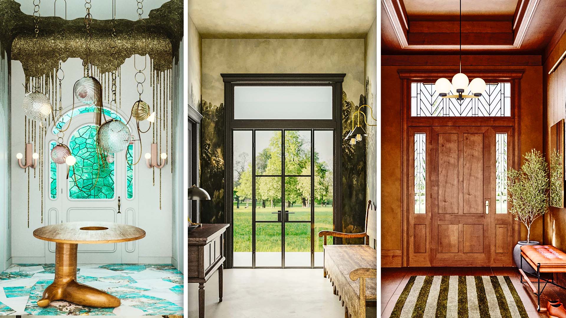 3 interior designers transform the same foyer