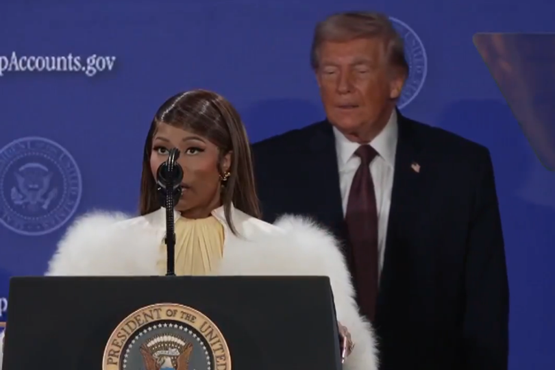 Viewers convinced Trump is going to blame Nicki Minaj for hand bruises ...