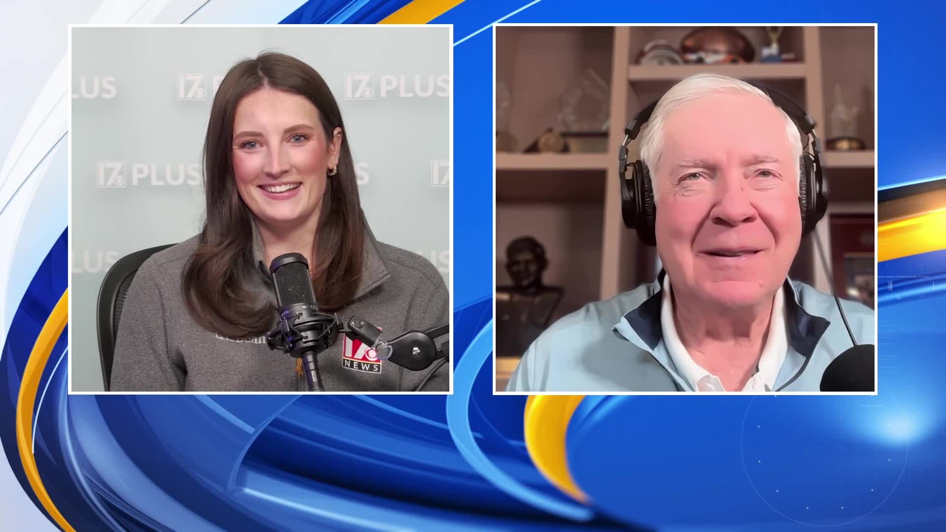 CBS 17’s Sara Holland interviews Mack Brown on Drake Maye