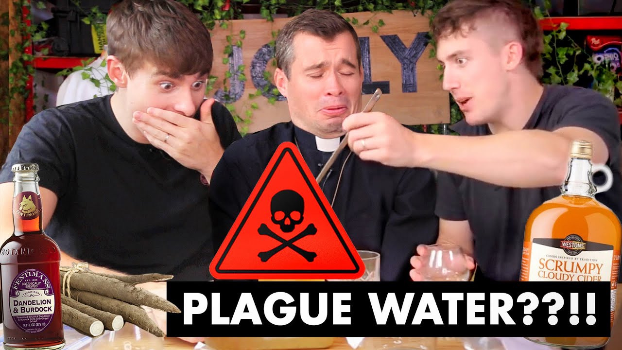 Priest reacts to bizarre traditional English drinks | Funny taste test