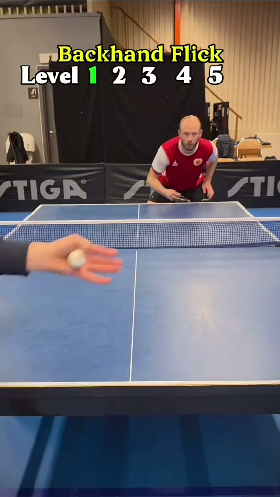 Can your table tennis backhand flick reach level 5?
