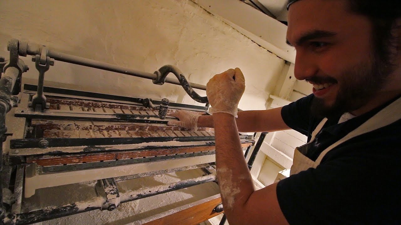 Max learns how to press corn starch molds