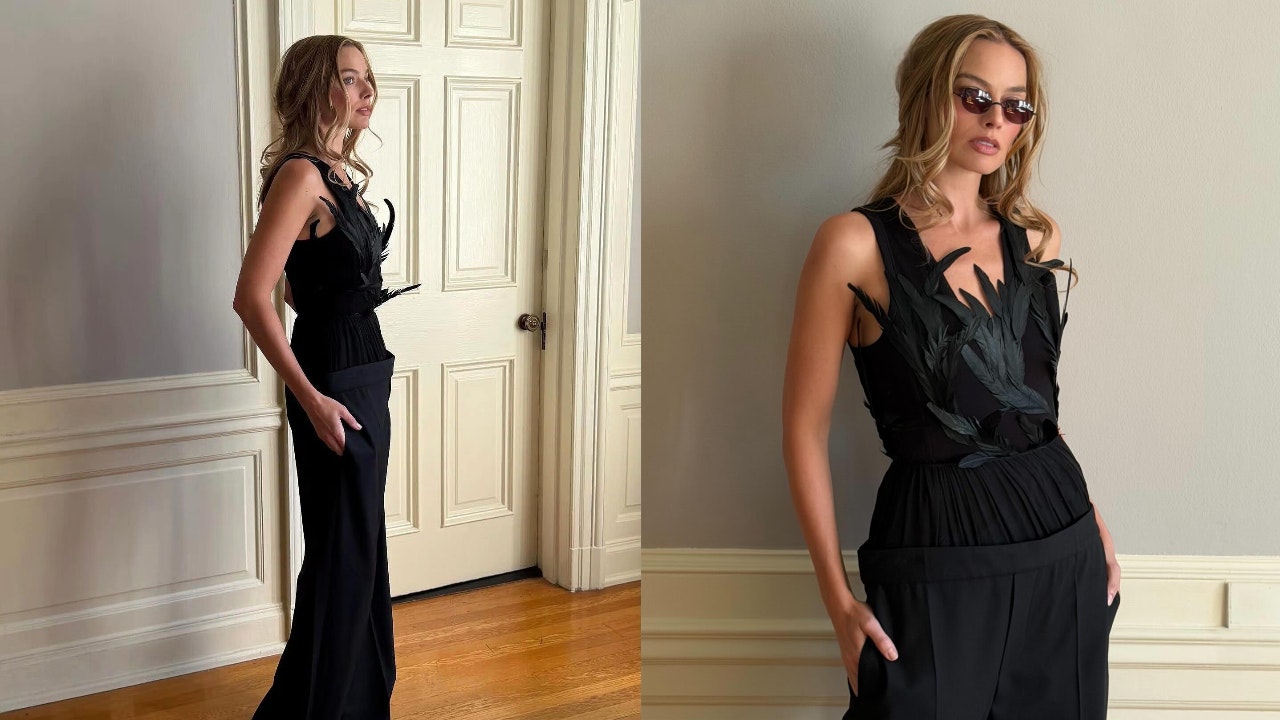 Margot Robbie is flirting with soft goth, and it suits her surprisingly ...