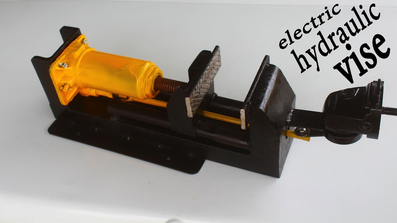AMAZING IDEA! Make A Electric Hydraulic Vise ! DIY TOOL