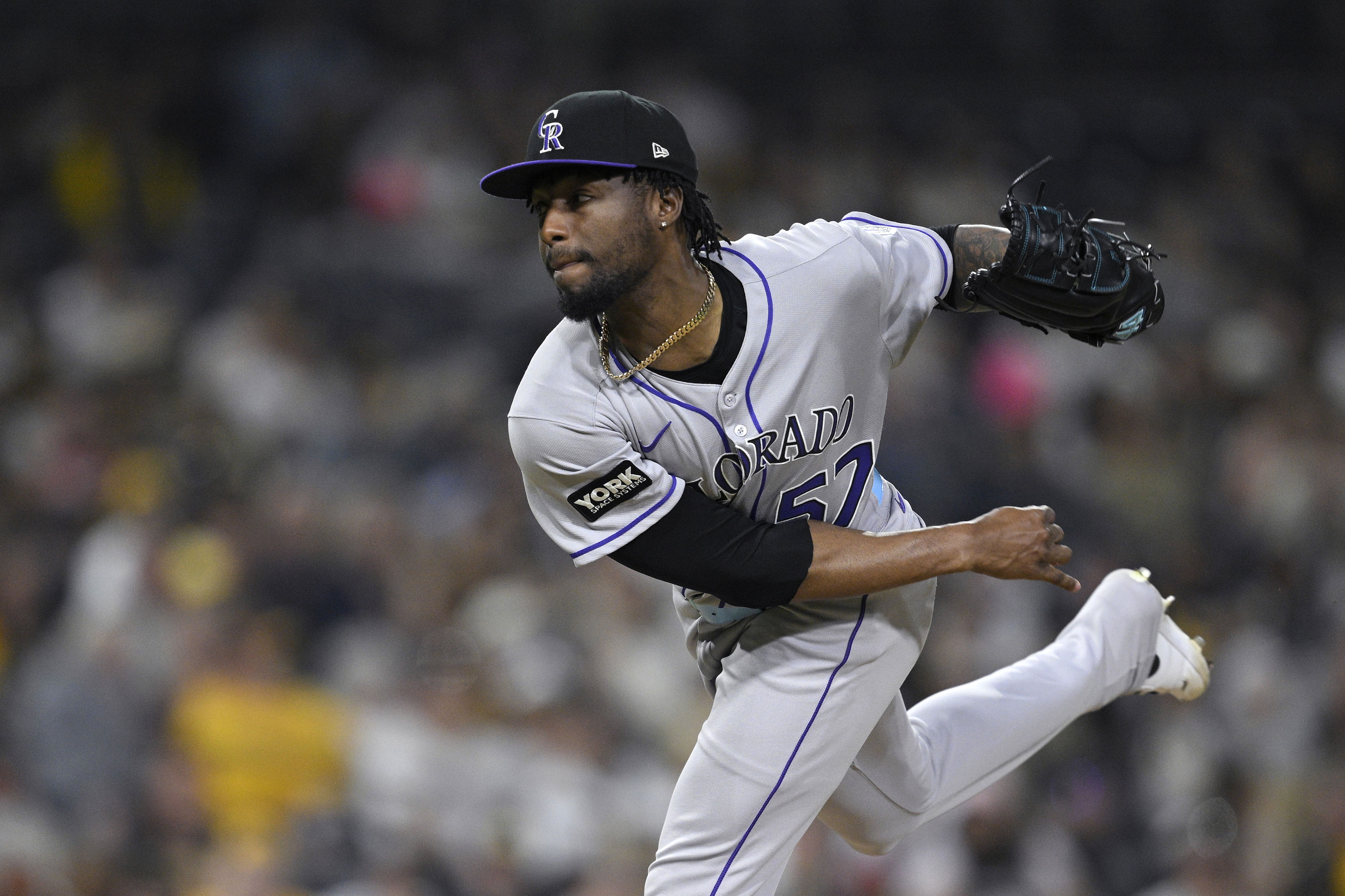 Yankees acquire righty reliever Angel Chivilli from Rockies for TJ Rumfield
