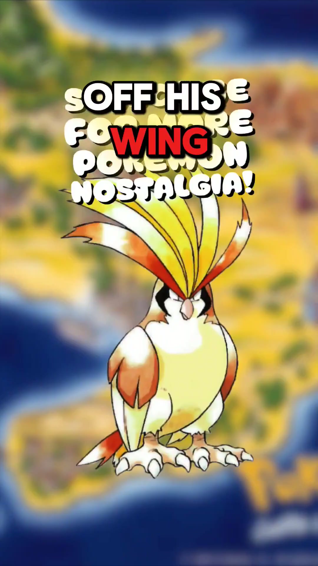 Pidgeot in Generation I – the ultimate flying type icon! #shorts #pokemon