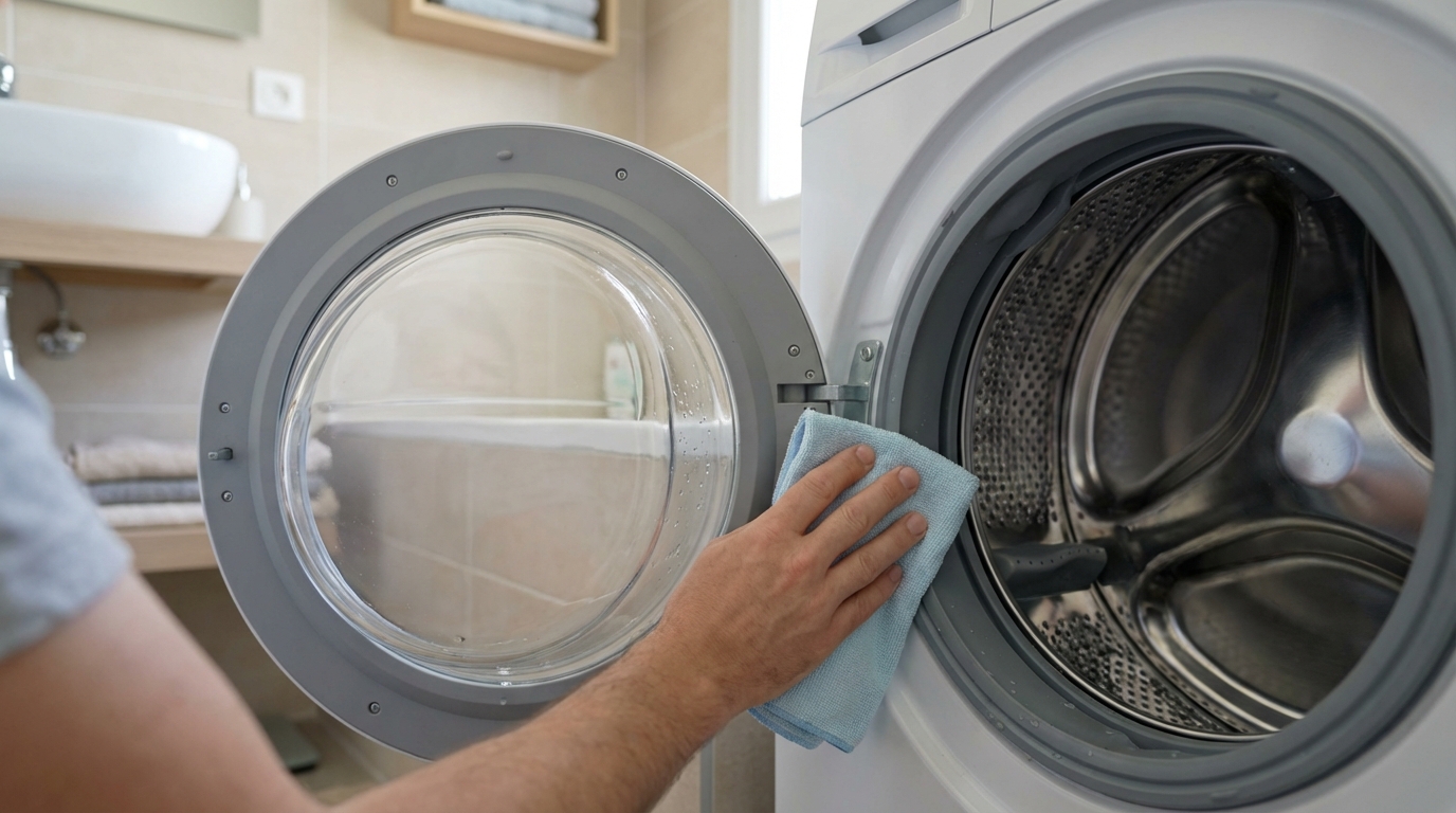 Machine à laver : ce geste oublié sans aucun produit chimique qui sauve ...