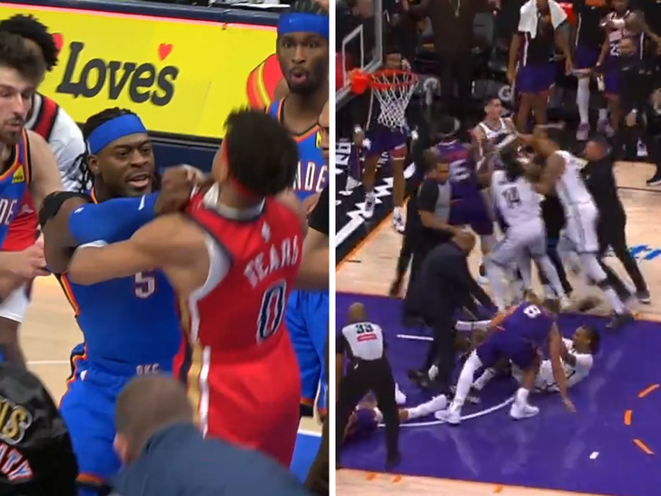 Fights break out in Thunder, Suns games during wild night of NBA action