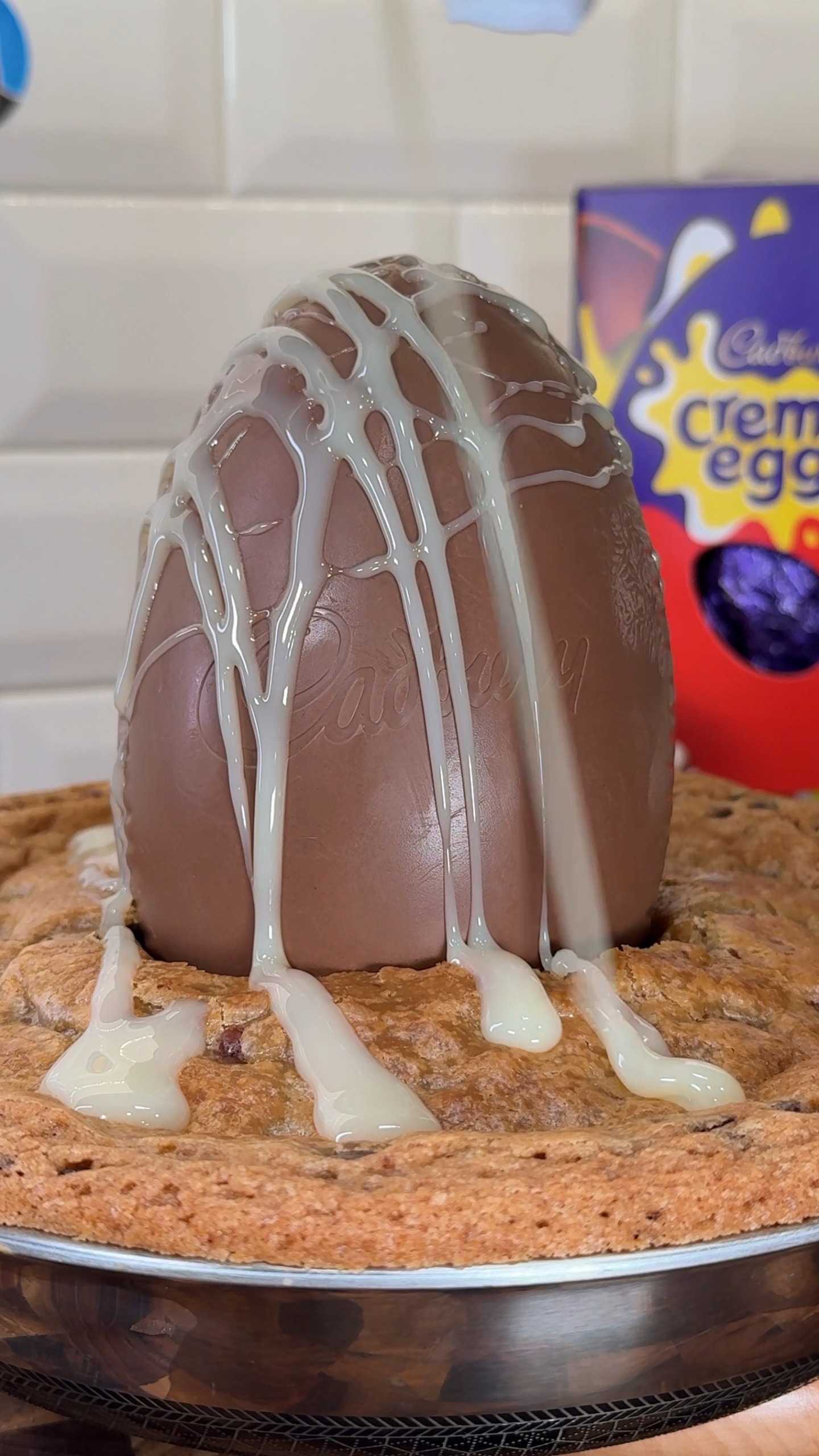 Creme egg cookie pie recipe