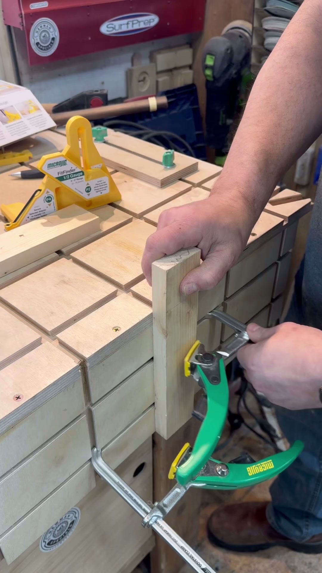 Microjig MatchFit clamping system and Temple Tools pull saw #workshop # ...