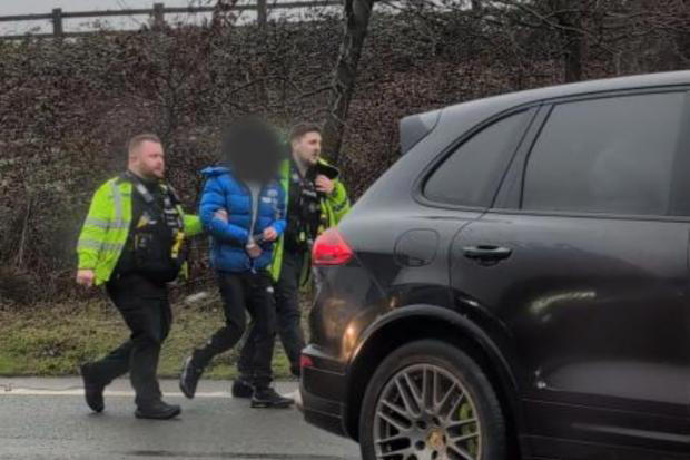 Police rammed 'drug driver fleeing chase on wrong side of motorway'