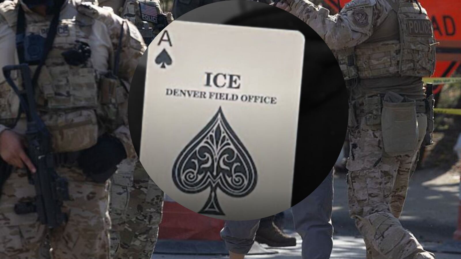 Las tarjetas de la muerte que dejaron agentes de ICE sacuden Colorado