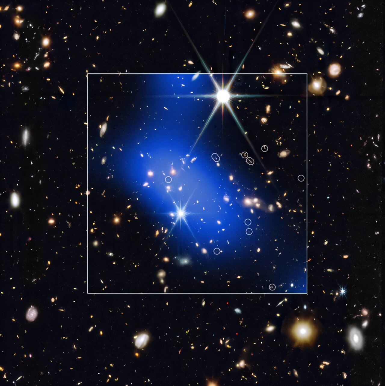 NASA telescopes spot surprisingly mature cluster in the early universe