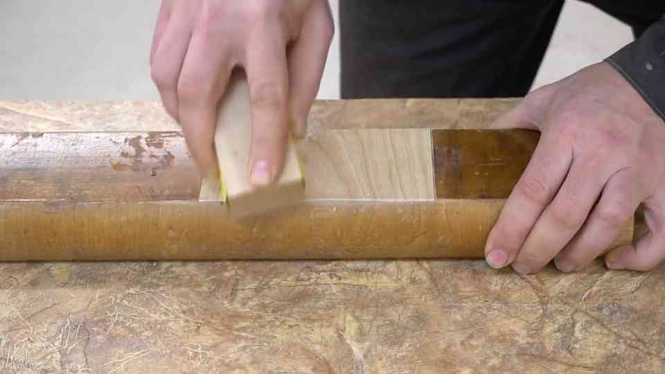 10 layers of shellac Art Deco table restoration