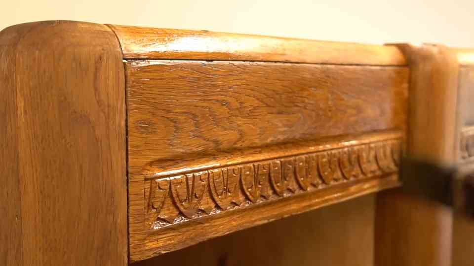 A smashing restoration work on an old cabinet
