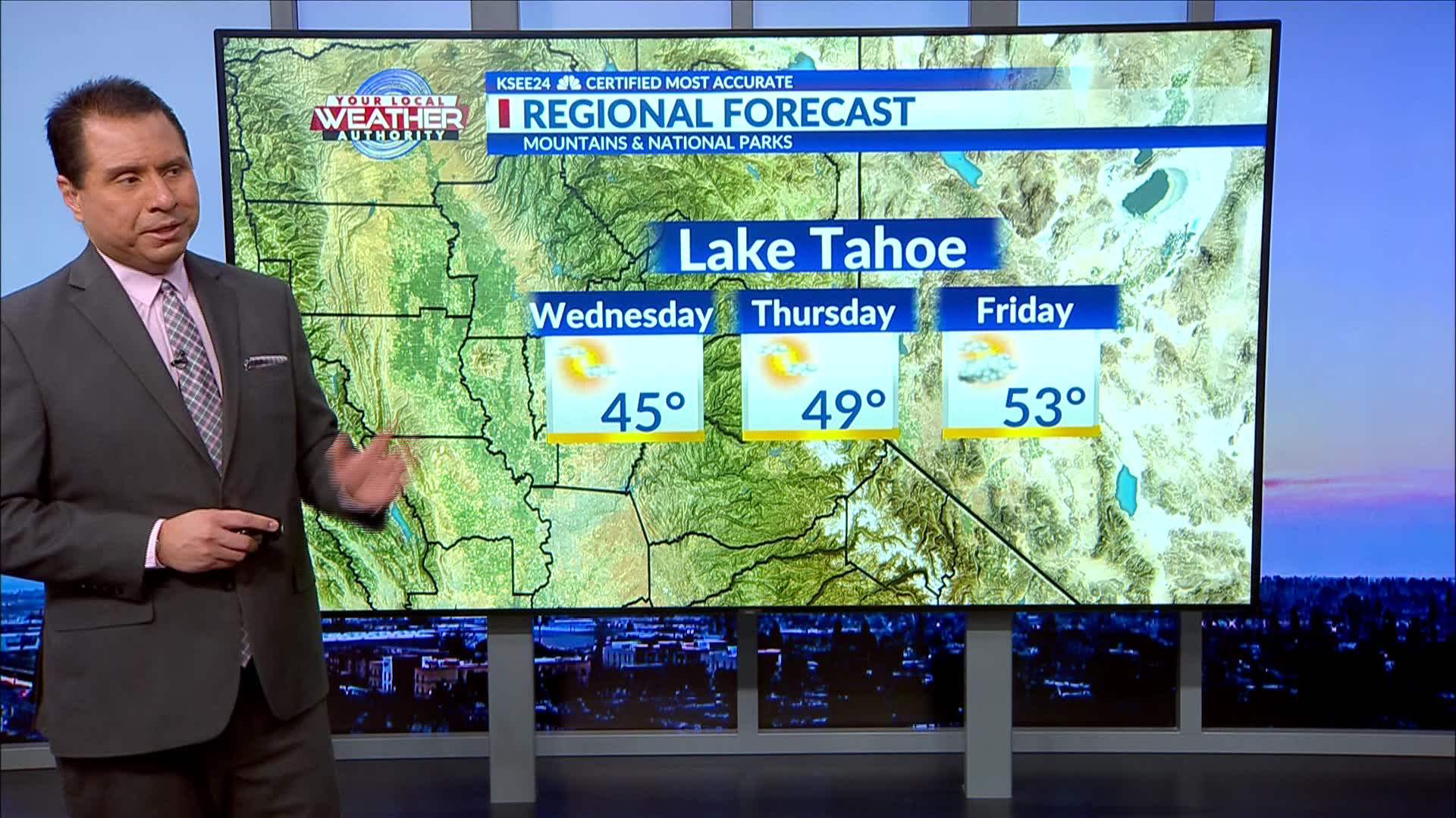 Wednesday Sierra forecast