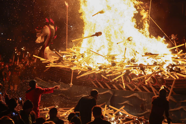 Photos: A Viking fire festival in Scotland