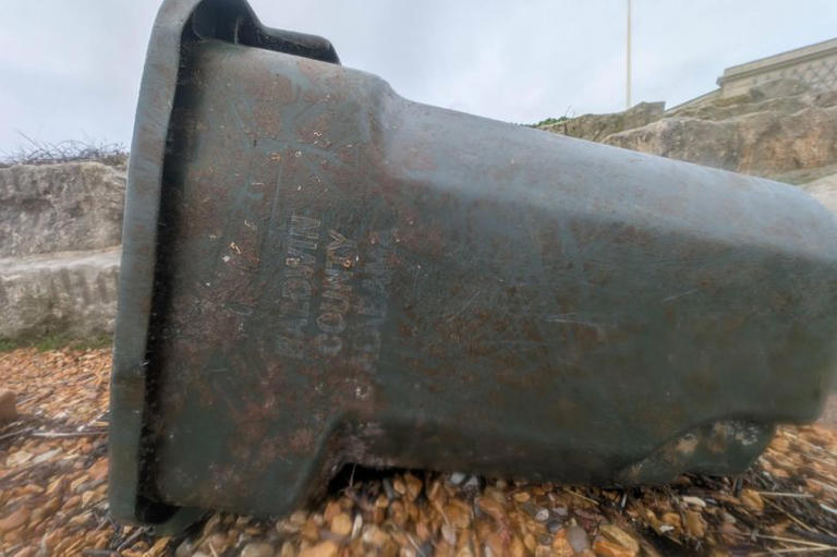 Alabama garbage can swept away by hurricane washes up 4,000 miles away ...