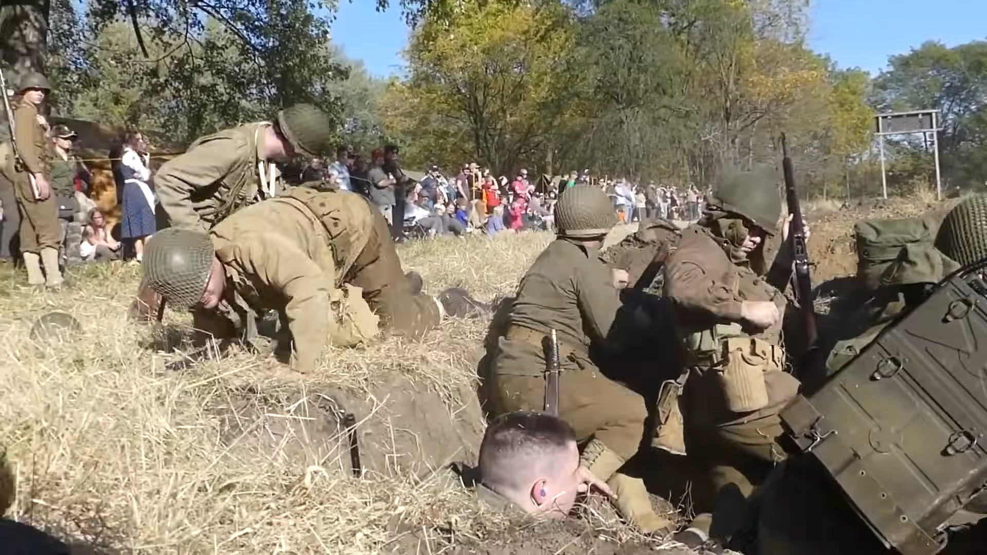 How WWII reenactors know when they’re dead