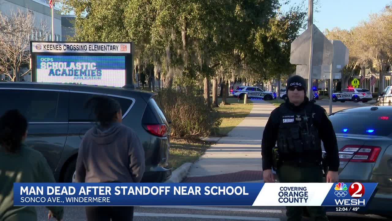 Man dead after standoff near elementary school in Windermere