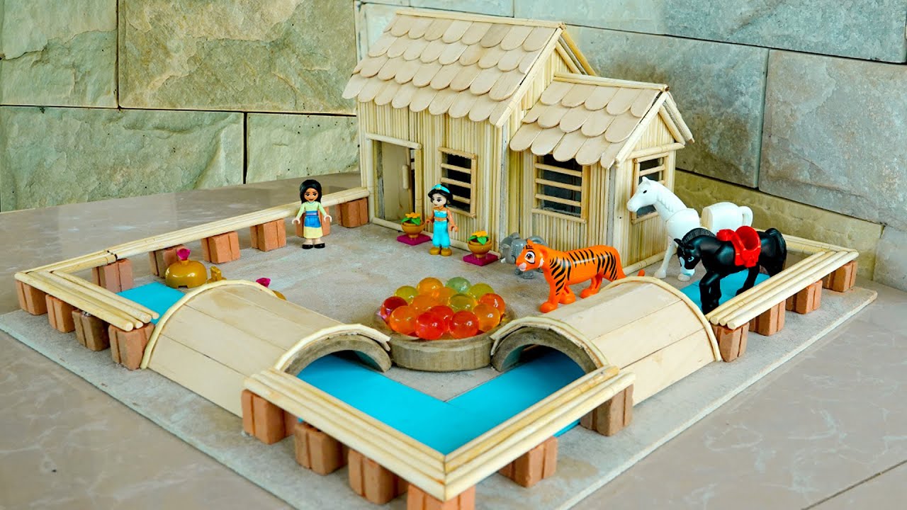 Amazing Technique Build DIY Miniature Bamboo Stick House