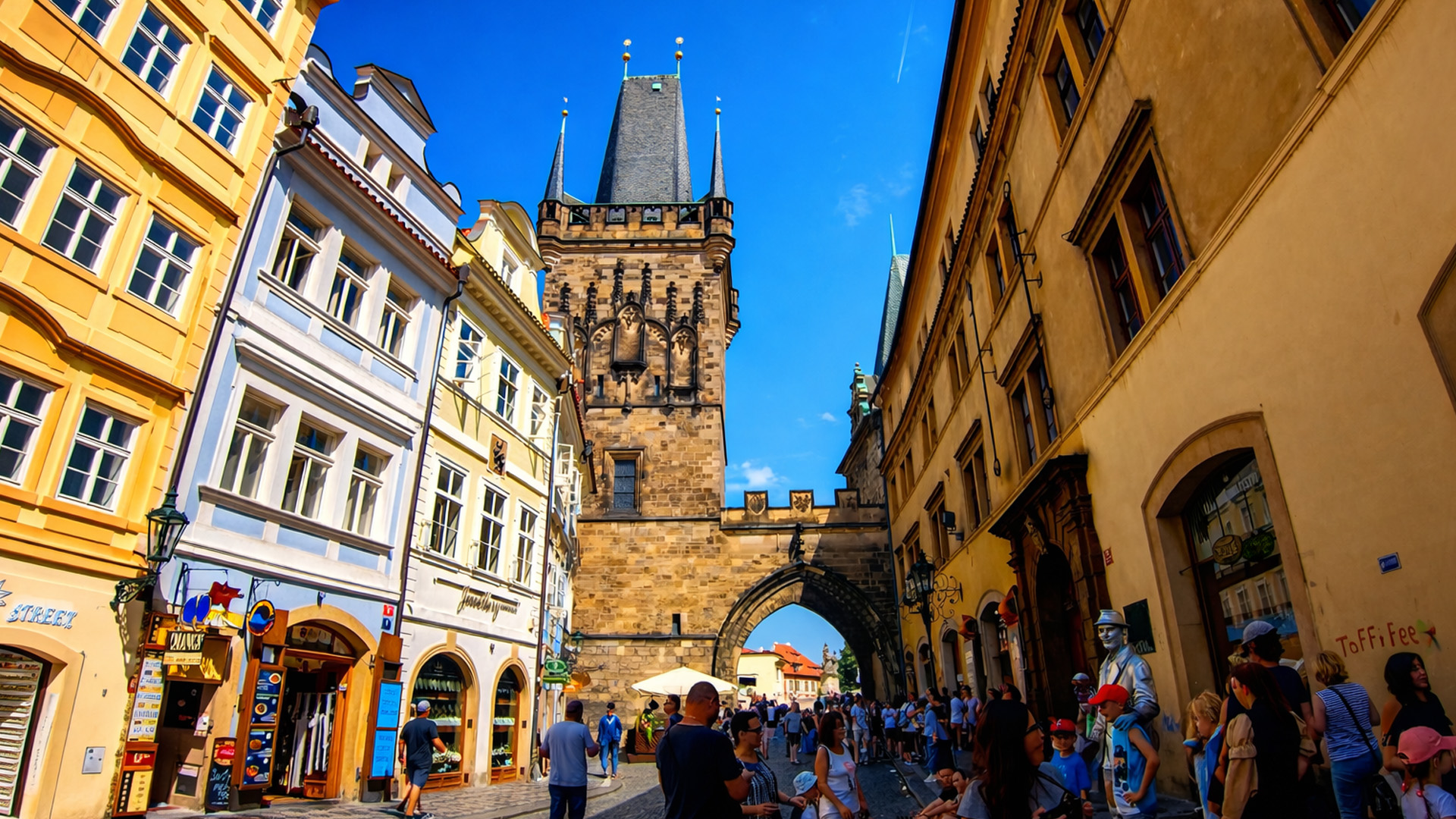 Walking through Prague’s most iconic medieval street