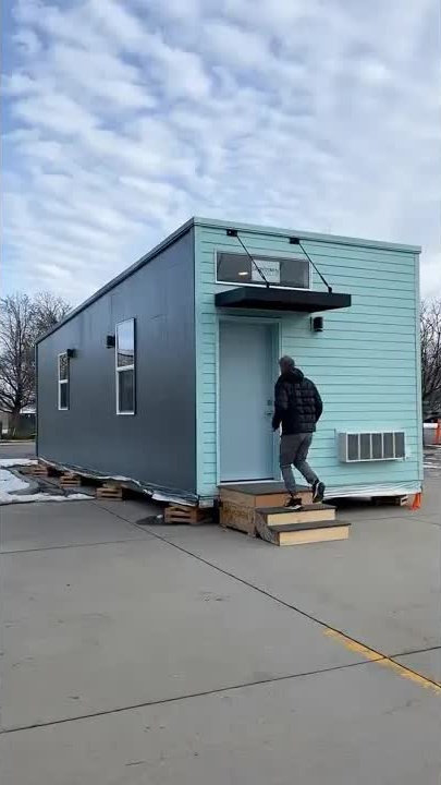 Cozy and efficient 300 sq ft prefab home tour