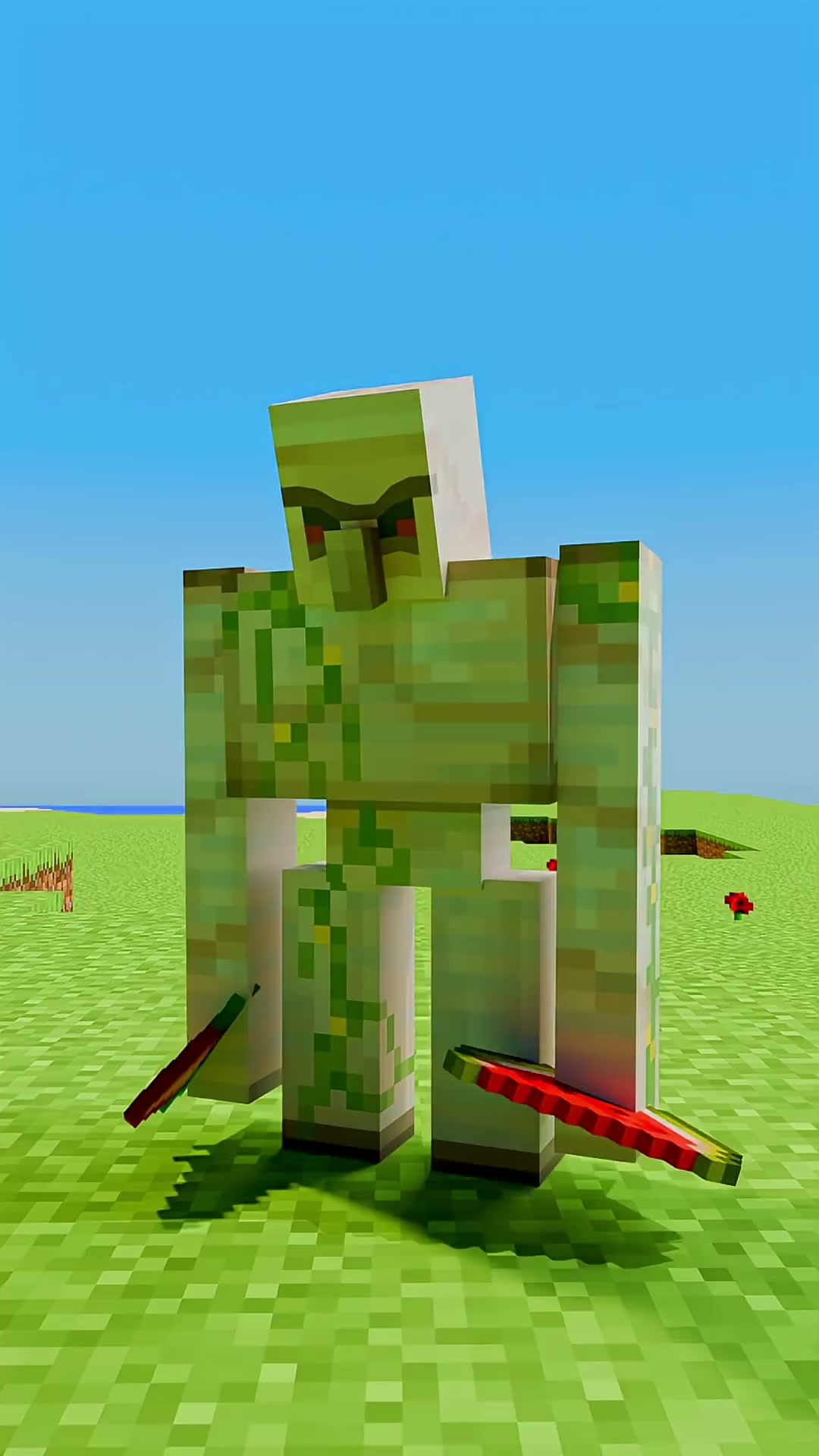 Minecraft iron golem fart revenge 3D simulation