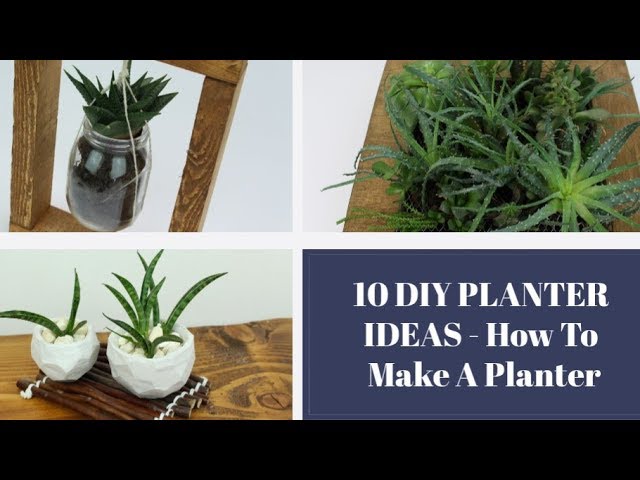 10 creative DIY planters - how to make a planter