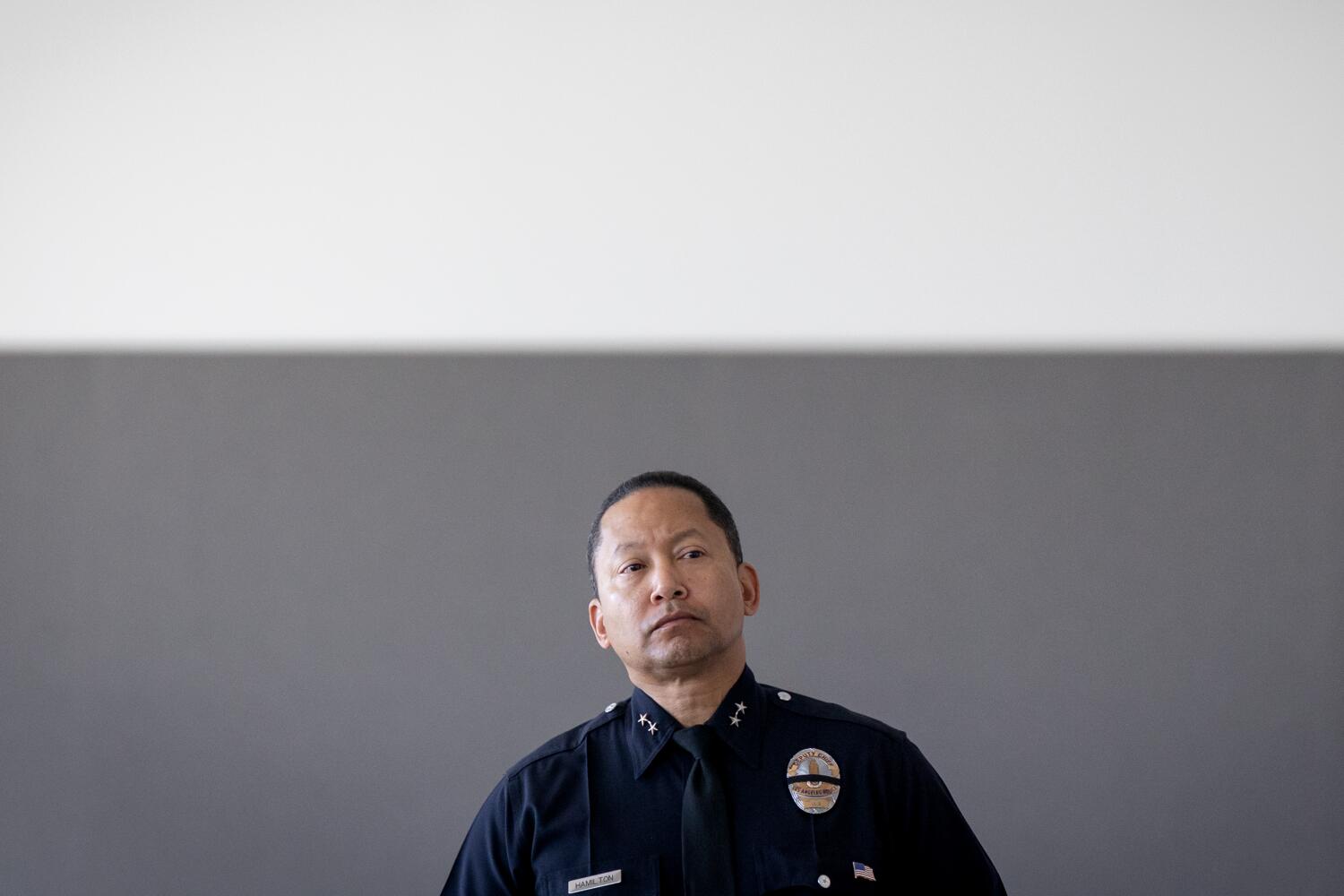 Tense exchange between LAPD deputy chief and vocal police critic goes viral