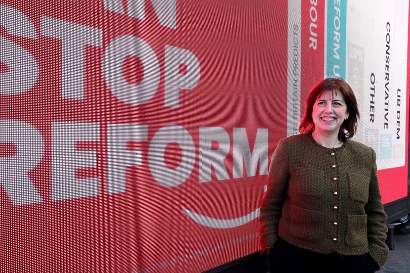 Labour ad van for Gorton and Denton by-election launched as Lucy Powell ...